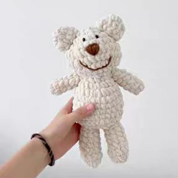 Knitted Bear Kit,Crochet Bear Kit for Crochet Animal Kit Knitted ...