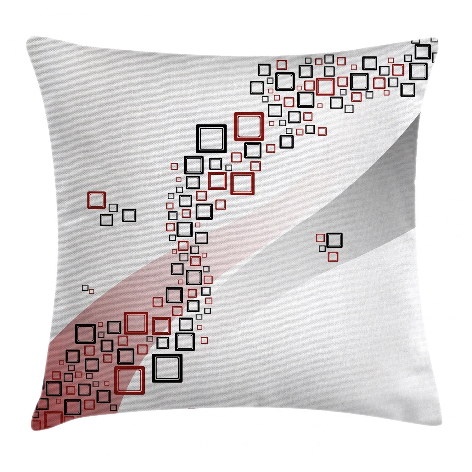 Abstract Decor Throw Pillow Cushion Cover, Fractal Square Shaped ...