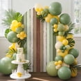 Brown Green Striped Arch Backdrop Cover 6 FT Modern Vintage Wood ...