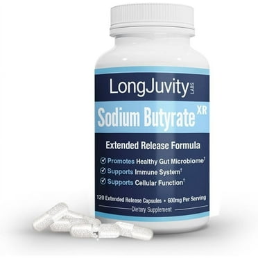BodyBio Dietary Butyrate Gut Health Supplement, Sodium - 60 Capsules ...