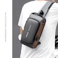 Men's Anti - Theft Password Lock Chest Bag, Fashionable Motorcycle ...