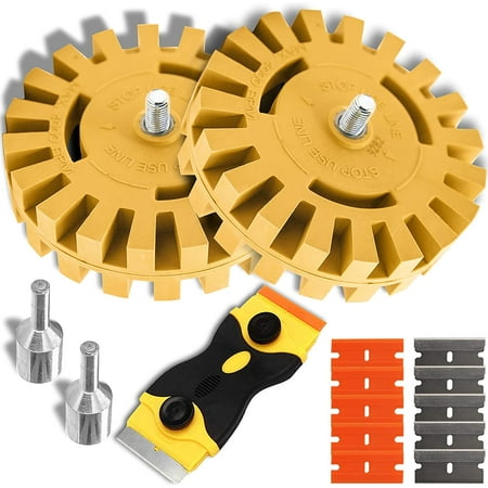 HTAIGUO 3 Pcs Decal Remover Eraser Wheel, Decal Adhesive Remover ...