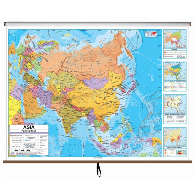 Univarsal 921301010001-63x59-PPR 63 x 59 in. Asia Advanced Political ...