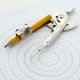BAZIC Geometry Math Compass Set, Scale-Arm Nickel Plated Drafting Tool ...