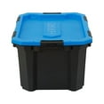 HART 24 Gallon Water Resistant Latching Heavy Duty Plastic Storage Bin ...