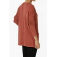 TheMogan Women's Long Sleeve Pocket Soft Knit Oversized Pullover Tunic ... TheMogan Women's Long Sleeve Pocket Soft Knit Oversized Pullover Tunic ...