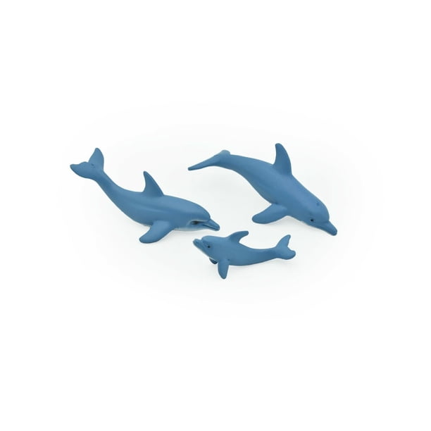 Dolphin Family, Set of 3, Realistic Toy Model Plastic Replica Animal ...