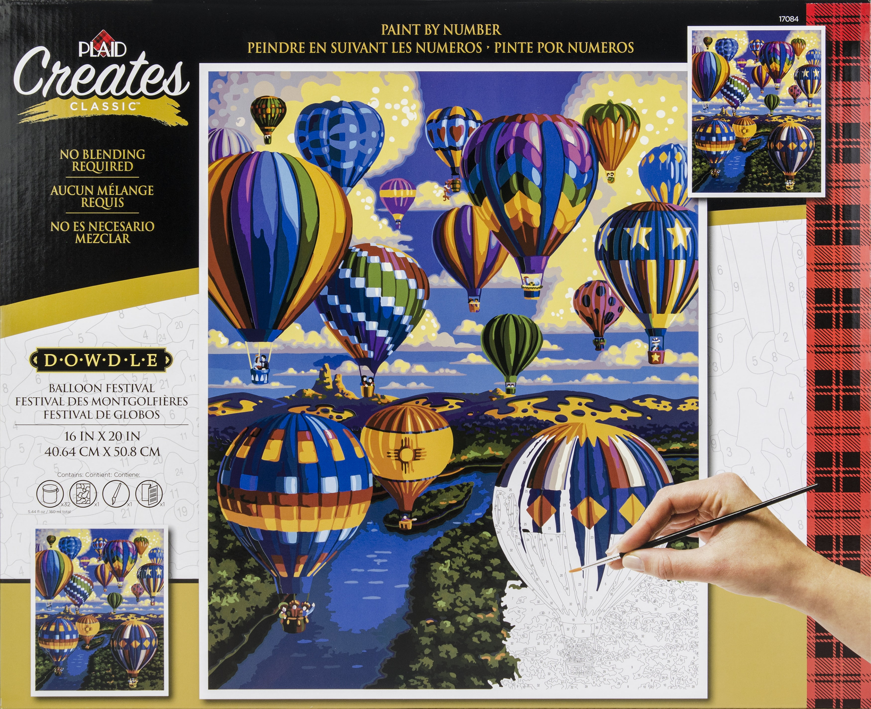 Paint By Number Kit 16"X20"-Balloon Festival - Walmart.com