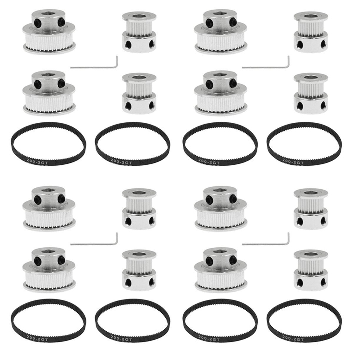 Click here for Geloo 8 Sets Gt2 Timing Belt Idler Pulley Aluminum... prices