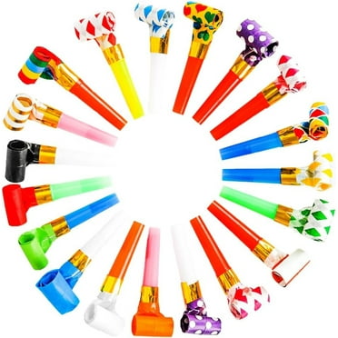 24 Count Bulk Pack New Year's Eve Party Horns - Walmart.com
