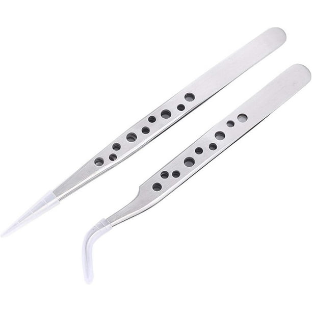 Professional Tweezers Two-Piece Electronics Industrial Anti-Static ...