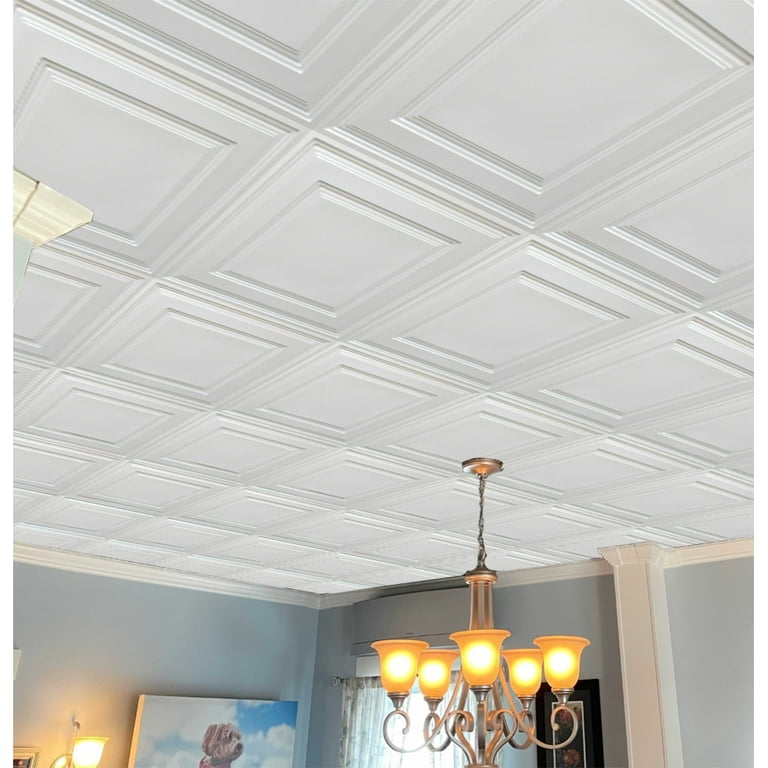Coffered Ceiling Tiles 2×4 | Shelly Lighting