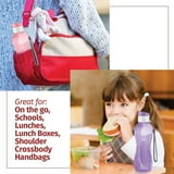 MILTON 12 oz Kids Reusable Water Bottles 6-Pack Leak‑Proof, Red ...
