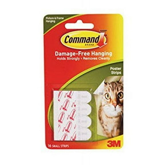 Command Self Adhesive Poster Strips - Adhesive Hooks - 17024 - Walmart.com