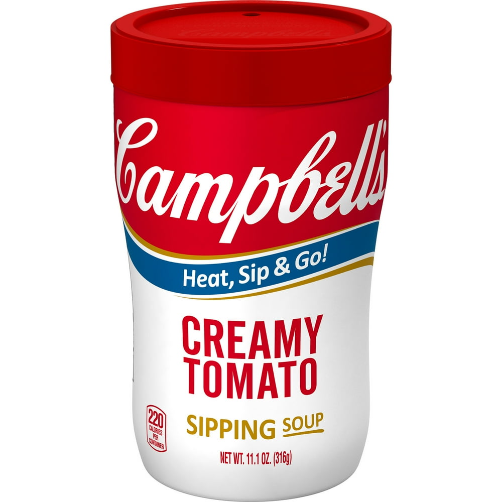 Campbells Creamy Tomato Sipping Soup 111 Oz Cup
