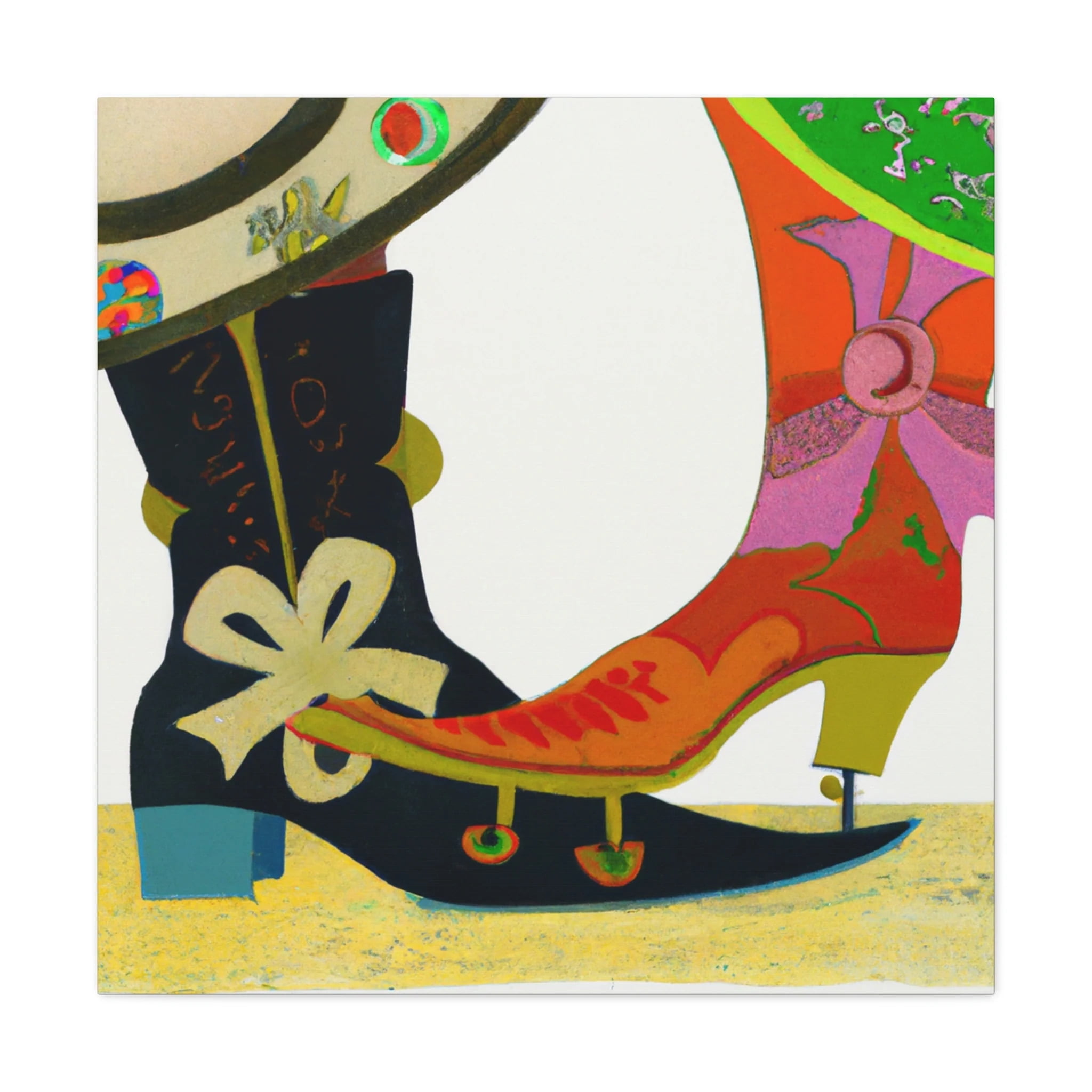 Boots in Rococo Splendor - Canvas - Walmart.com