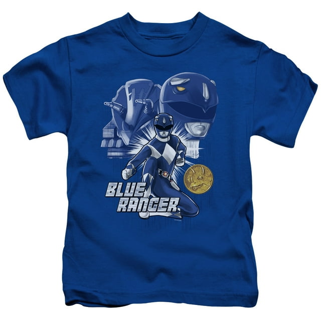 Power Rangers - Blue Ranger - Juvenile Short Sleeve Shirt - 5/6 ...