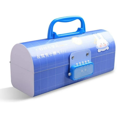 Multifunction Pencil Box with Double Password Lock, Large Capacity ...