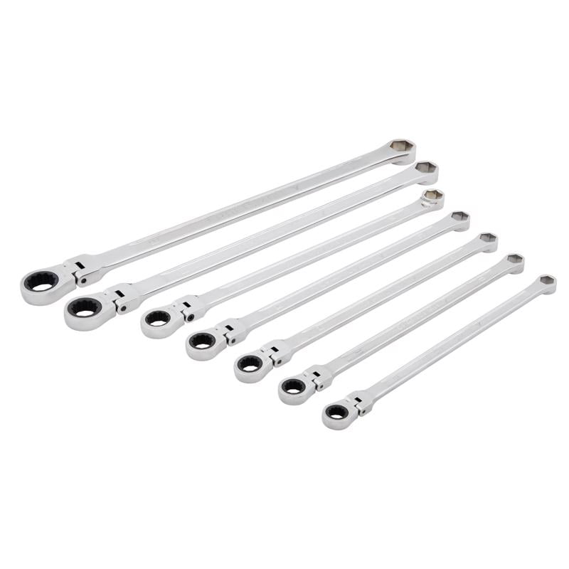 Craftsman V-Series SAE Extra Long Flex Head Box Wrench Set 7 pc ...