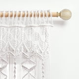 Lush Decor Boho Macramé Textured Valance - Gray - Walmart.com