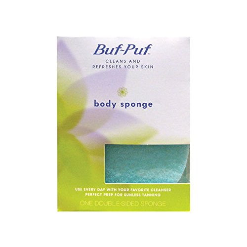 4 Pack Buf-Puf Double-Sided Body Sponge 1 count each - Walmart.com