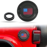 Aukmak Fuel Filler Door Locking Gas Tank Cap Cover for Jeep Wrangler ...