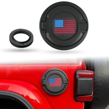 Aukmak Fuel Filler Door Locking Gas Tank Cap Cover for Jeep Wrangler ...
