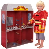 Badger Basket Adventure Cardboard Fire Station - Walmart.com
