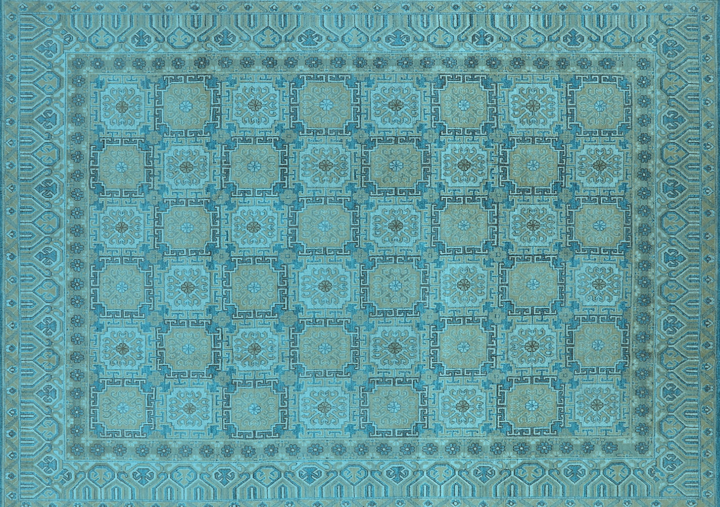 Ahgly Company Indoor Rectangle Oriental Light Blue Industrial Area Rugs ...