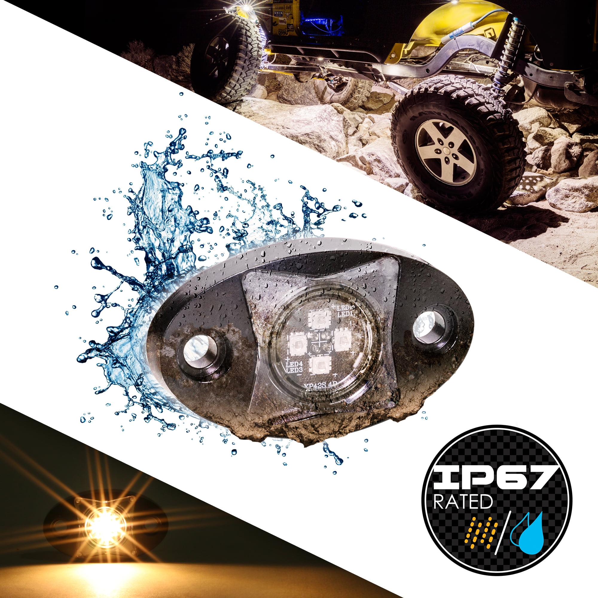 LAMPHUS StarDust SDRL14 4WD 4x4 LED Off Road Rock Crawler Light - WARM ...