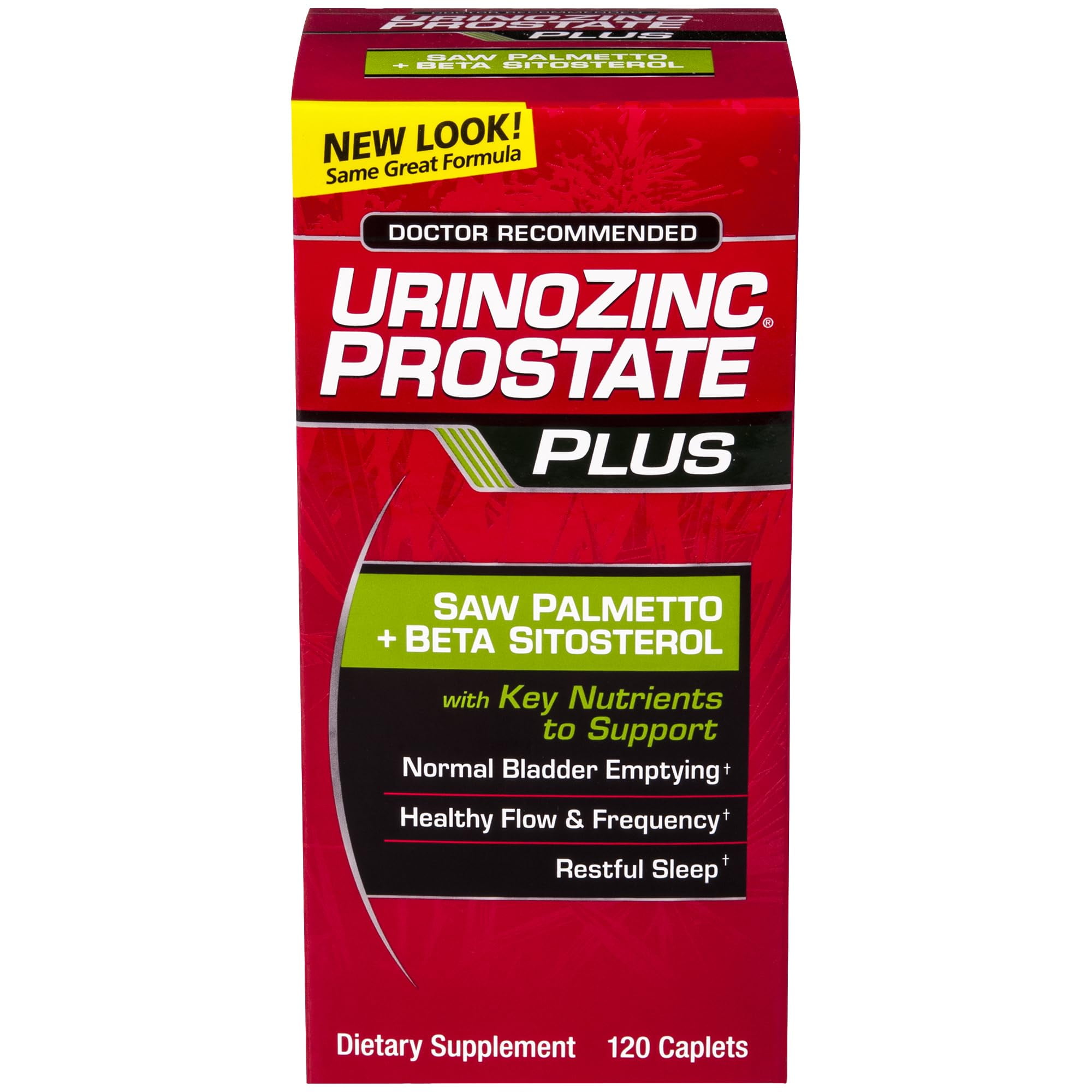 Suplemento Urinozinc Prostate Plus para hombres, suministro de 2 meses ...