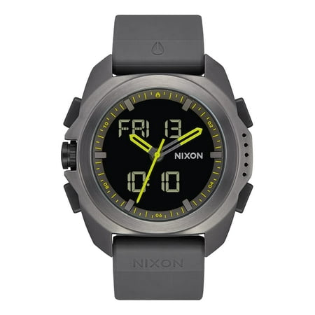 NIXON Ripley 23mm PU/Rubber/Silicone Band 33.5mm Face - Surplus/Black ...