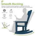 HDPE Oversized Rocking Chair for Adults, High Back, Indoor/Outdoor ...