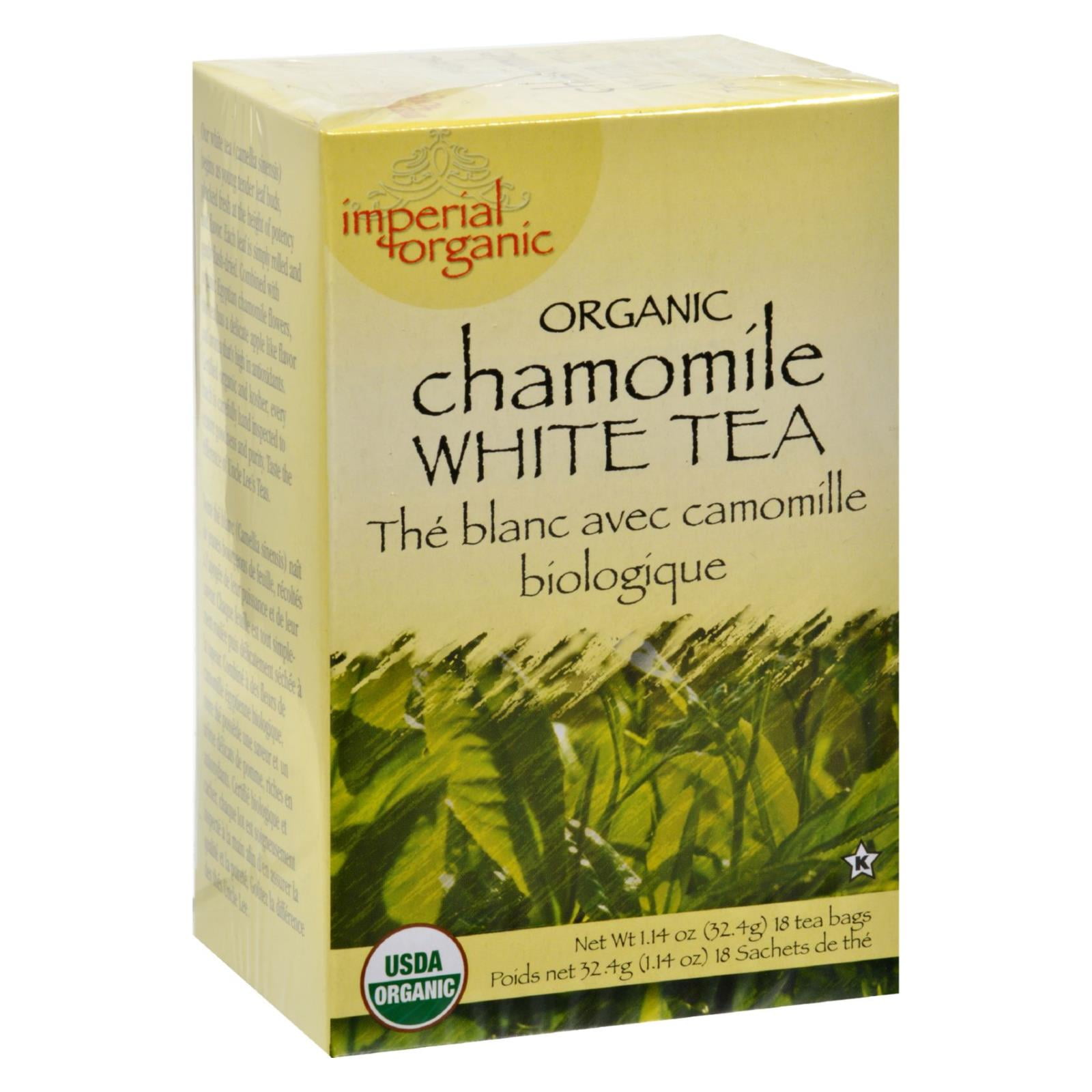 Uncle Lee's Imperial Organic Chamomile White Tea, 18 Count - Walmart.com