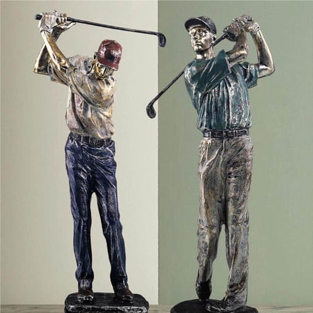 pitrice Luxury Golf Character Figurine Creative Modern Sport Statue Art ...