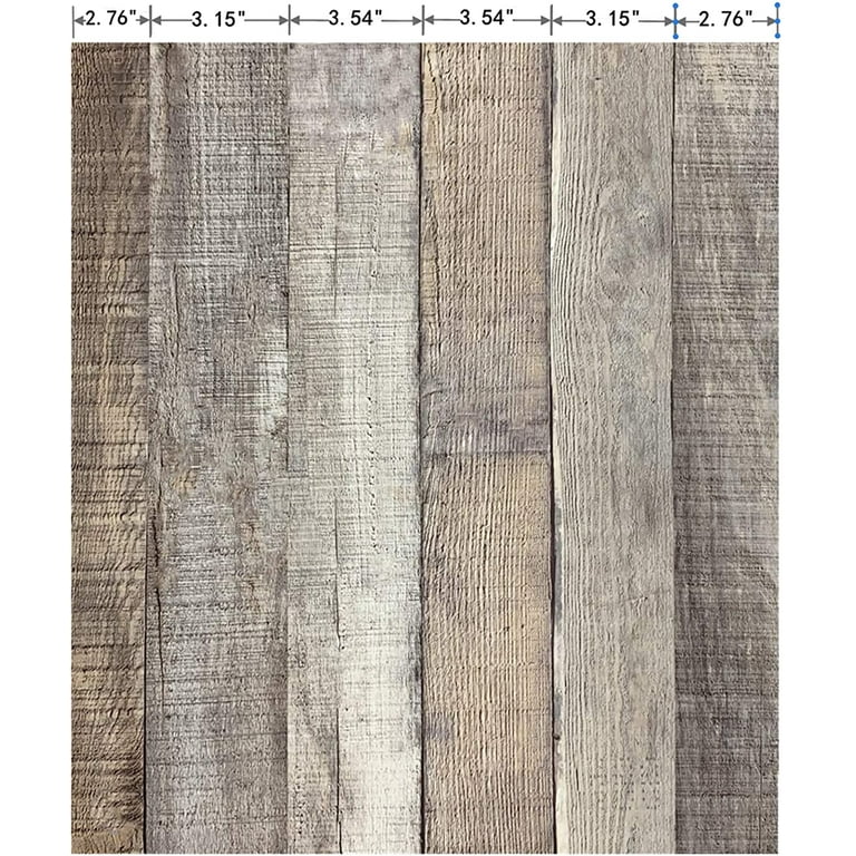 Distressed Wood Plank Wallpaper