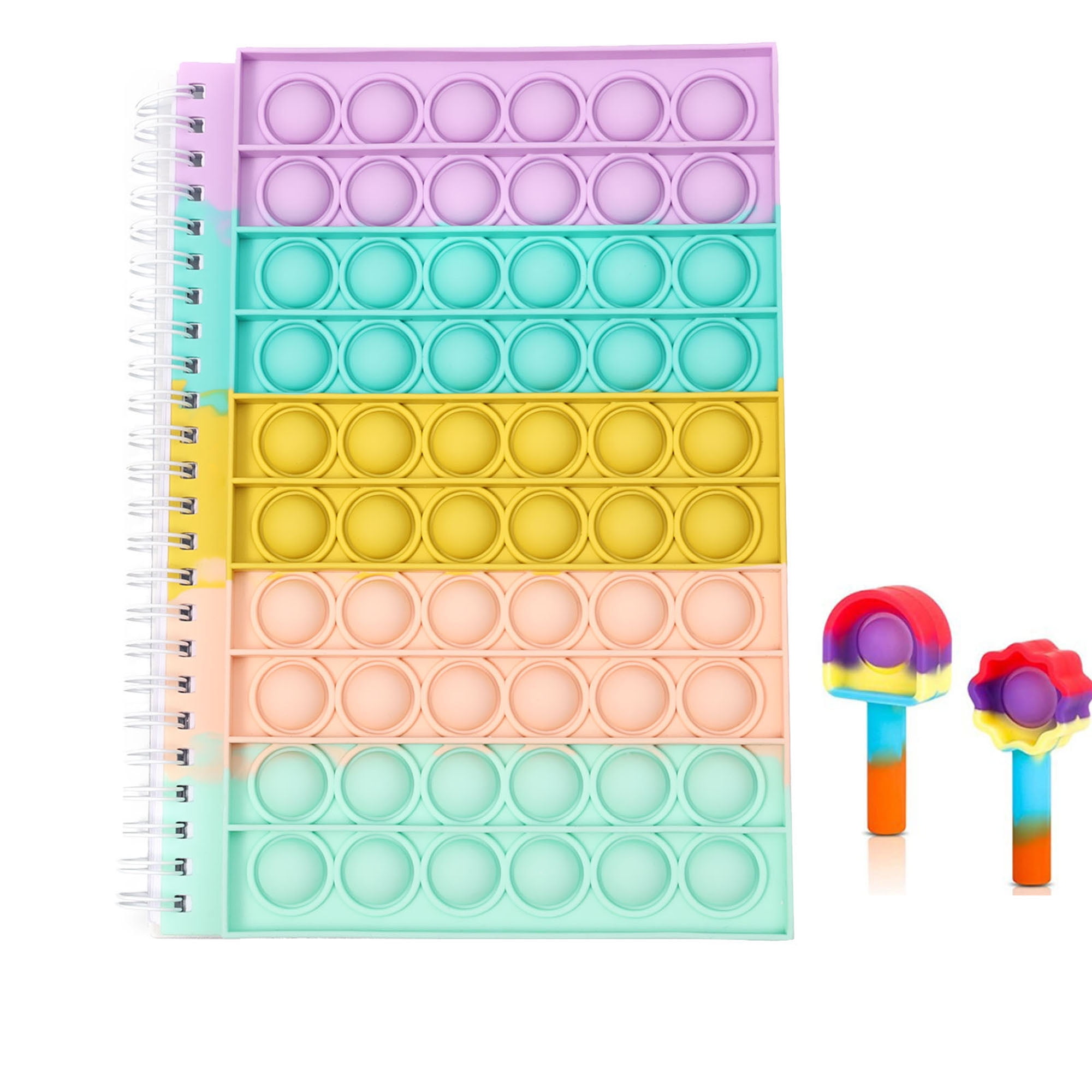 Sunisery Pop Bubble Notebook Fidget Sensory Toy Set, Simple Popper ...