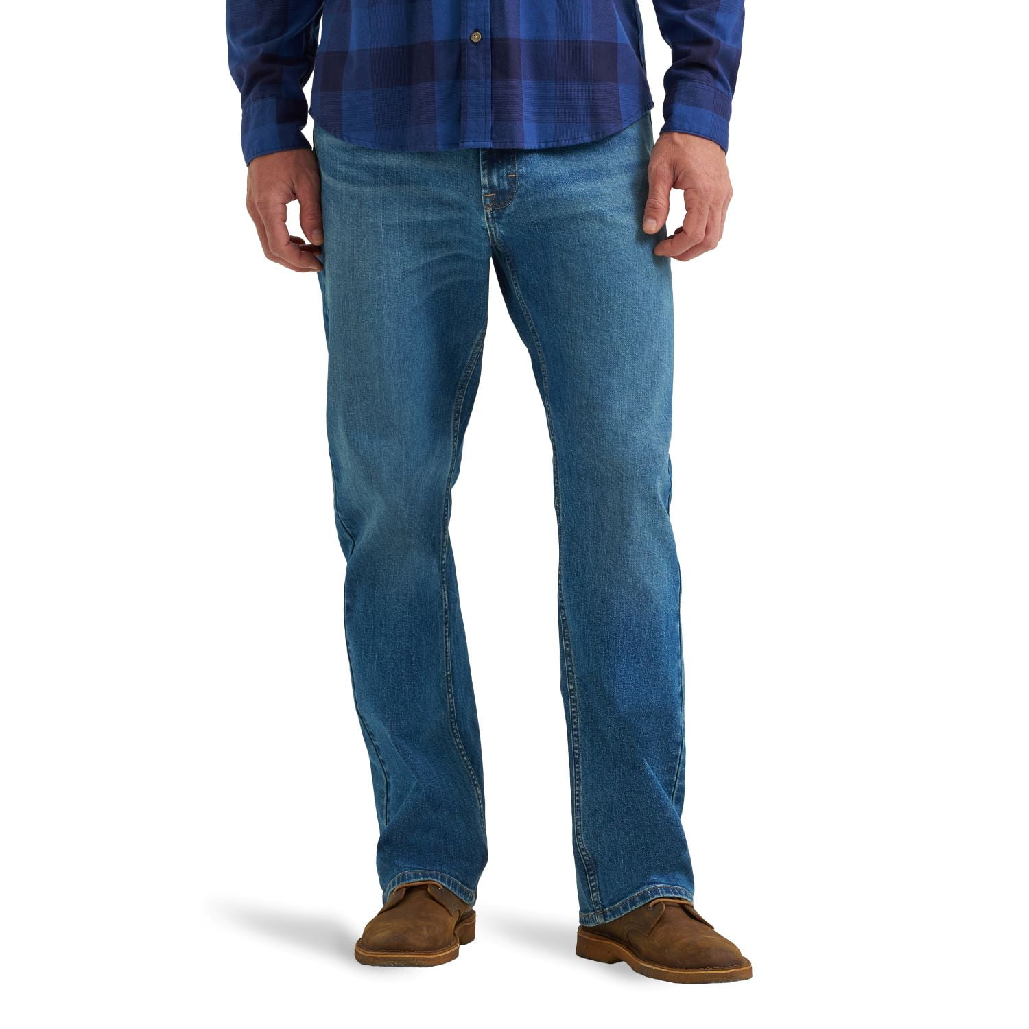 Click here for Wrangler Mens Relaxed Bootcut Jean prices
