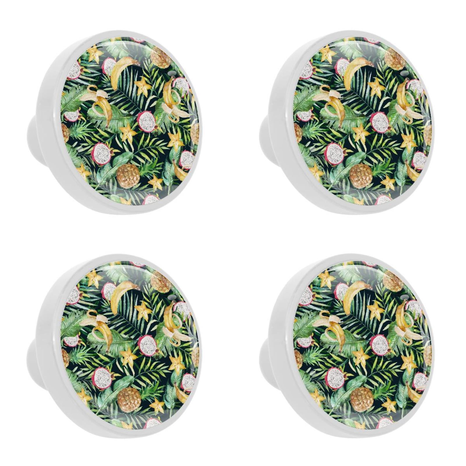 4 Pcs Tropical Jungle Knobs for Kitchen Cabinet Cupboard Dresser ...