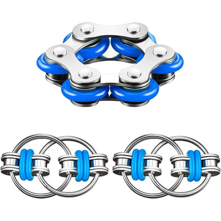 CPDD 3Pcs Fidget Bike Chain Six Roller Chain Fidget Bicycle Chain Toy ...