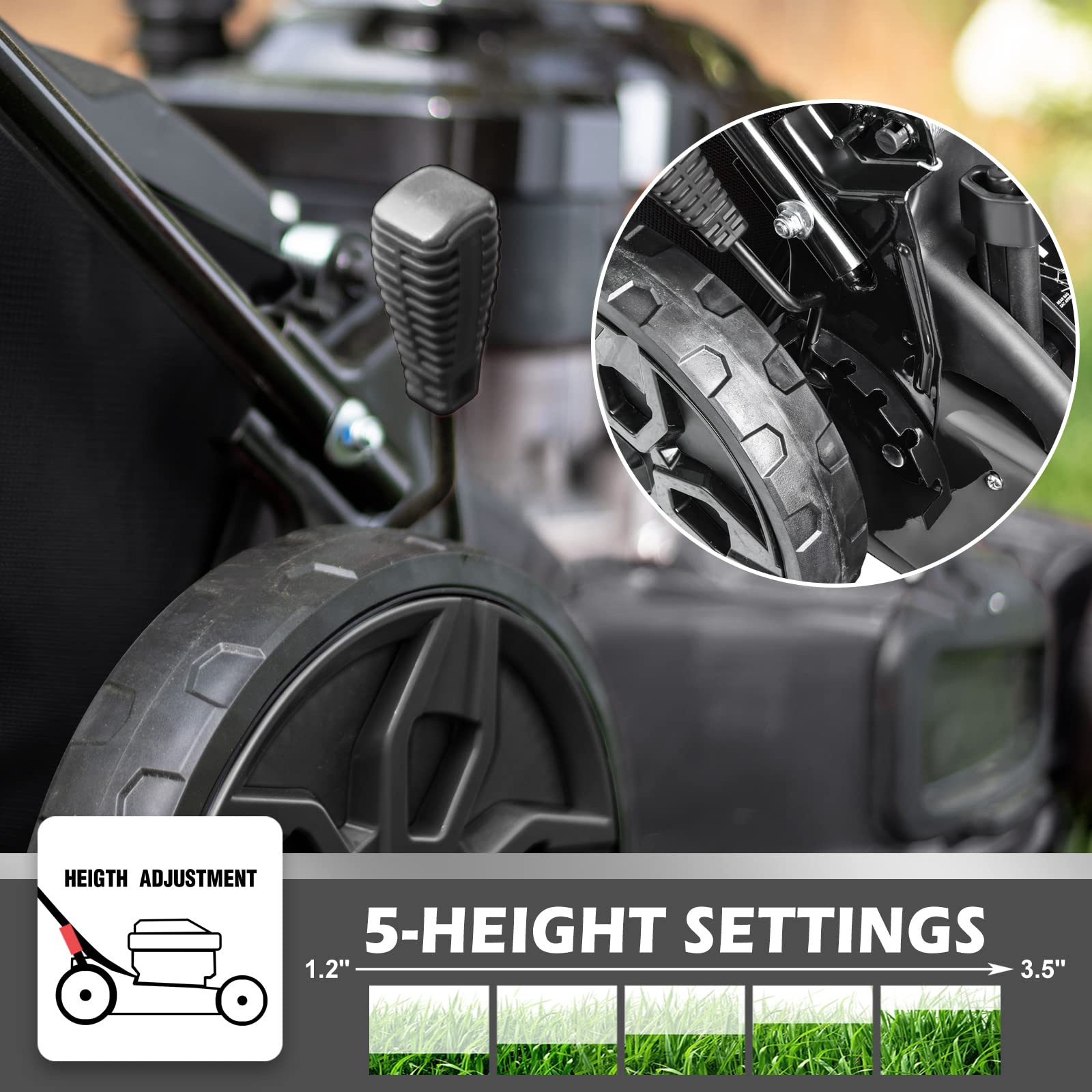 Buy Power Smart 22-inch 3-in-1 Gas Powered Self-Propelled Lawn Mower ...