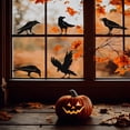 OULYDEKO Raven Decor,Metal Birds Black Bird Crow Statue,Raven Statue ...