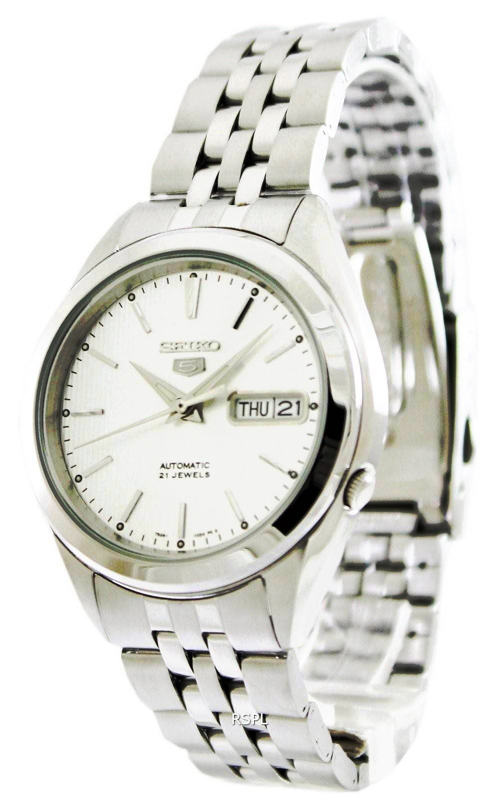 Seiko 5 Stainless Steel Automatic 21 Jewels SNKL15 SNKL15K1 SNKL15K Men ...