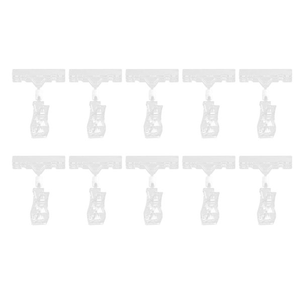 10 Clamp Sign Holder Clips Stand PVC Cards Display Clips Food Labels ...