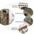 Boho Bear Deer Bathroom Shower Curtains with 12 Hooks Polyester ...