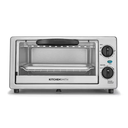 BLACK+DECKER 4-Slice Compact Stainless Steel Toaster Oven, TO1705SB ...