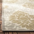 SAFAVIEH Courtyard Jennifer Damask Indoor/Outdoor Area Rug, Beige/Dark ...