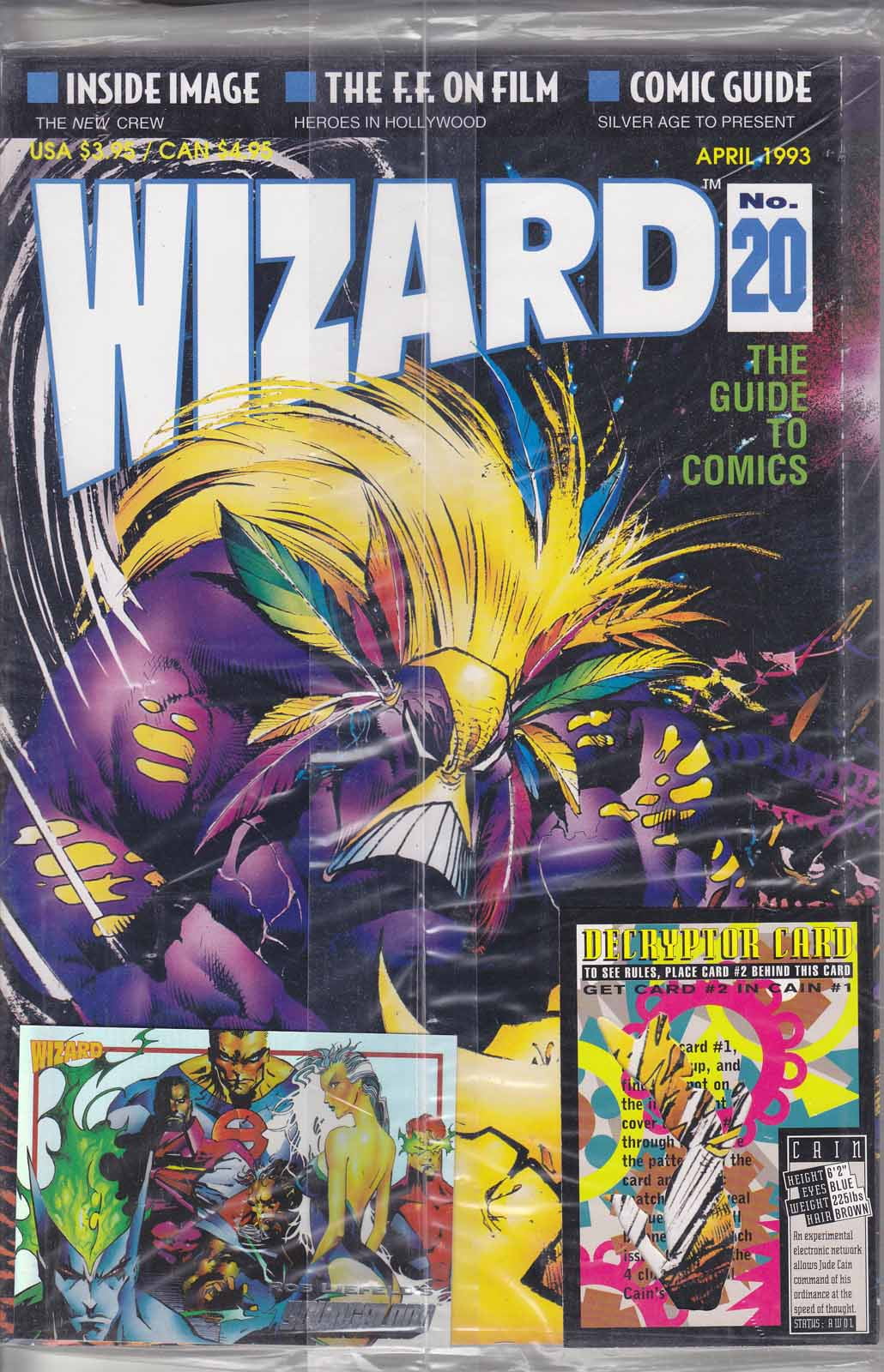 Wizard: The Comics Magazine #20 (with card) VF ; Wizard Comic Book ...