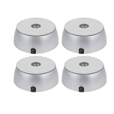 4 LED Light Stand Base - Circular Display Pedestal for 3D Crystal Glass ...