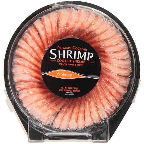 Walmart Cooked & Peeled Shrimp Ring, 35 count, 14 oz – Walmart ...